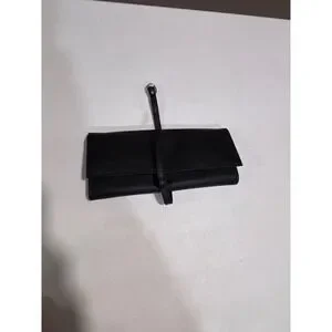 Storage & Organization | Genuine Leather Organizer Case Black Trifold 3 ...
